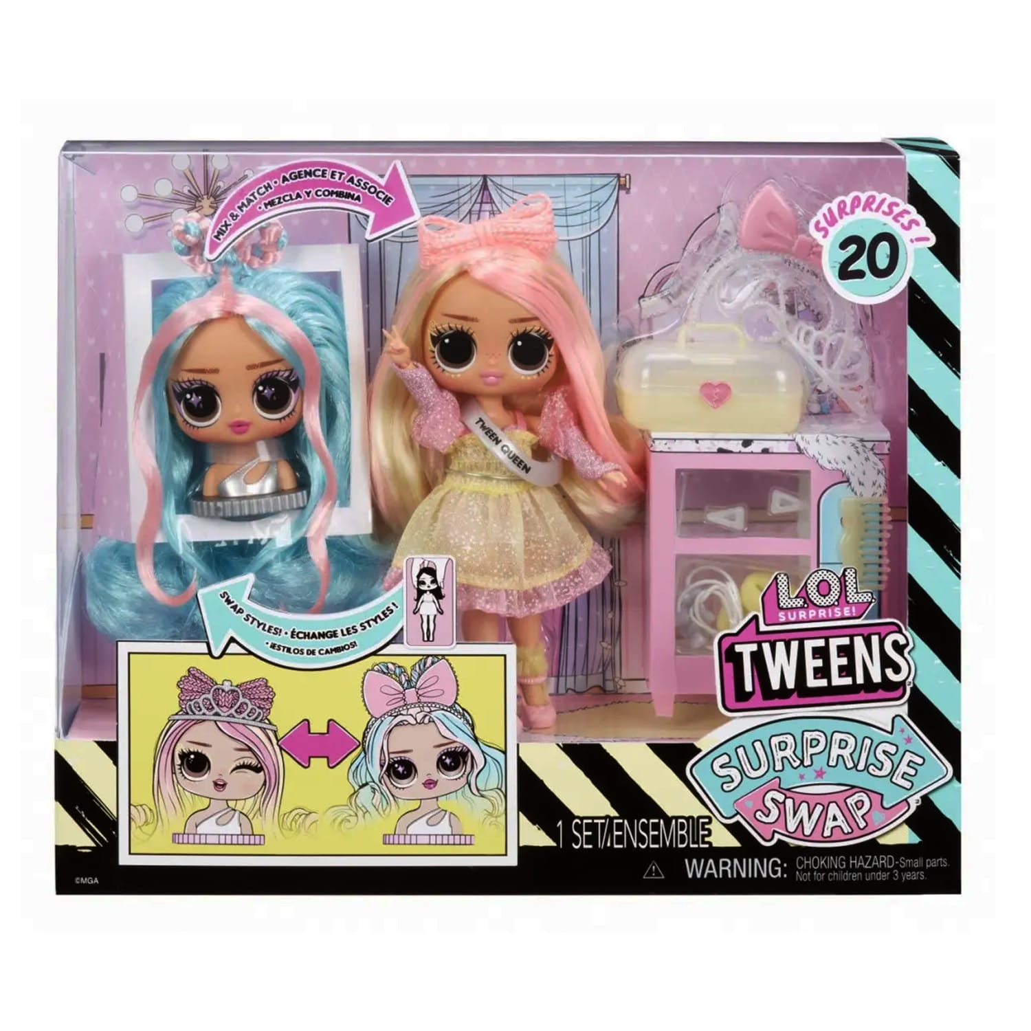 LOL Surprise! Tweens Surprise Swap Fashion Doll - Braids-2-Waves Winnie ...