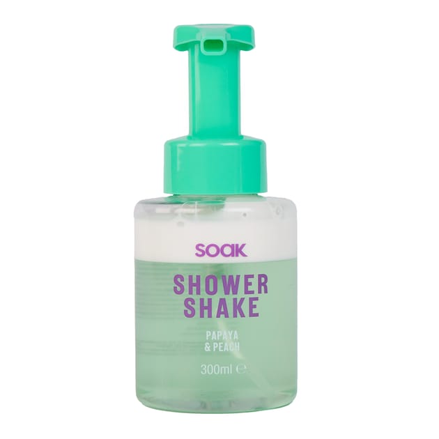 Soak Shower Shake 300ml - Papaya & Peach | Home Bargains