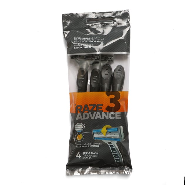 Raze 3 Advance Disposable Razors 4s | Home Bargains