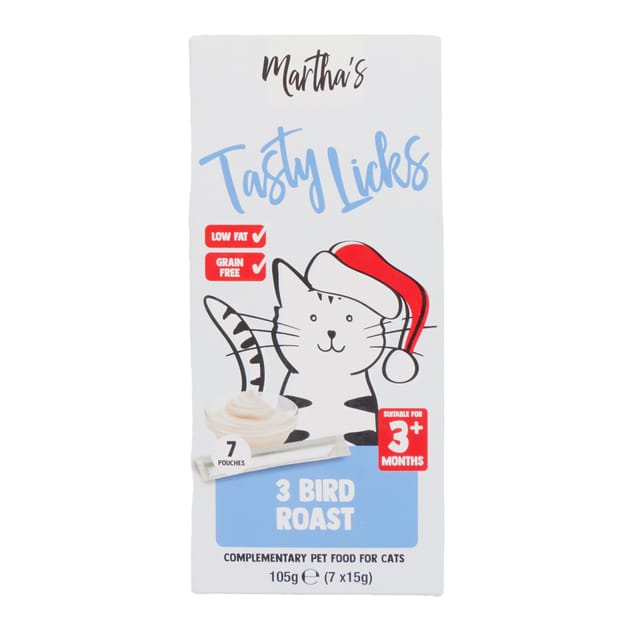 Martha's Tasty Licks 105g - 3 Bird Roast | Home Bargains