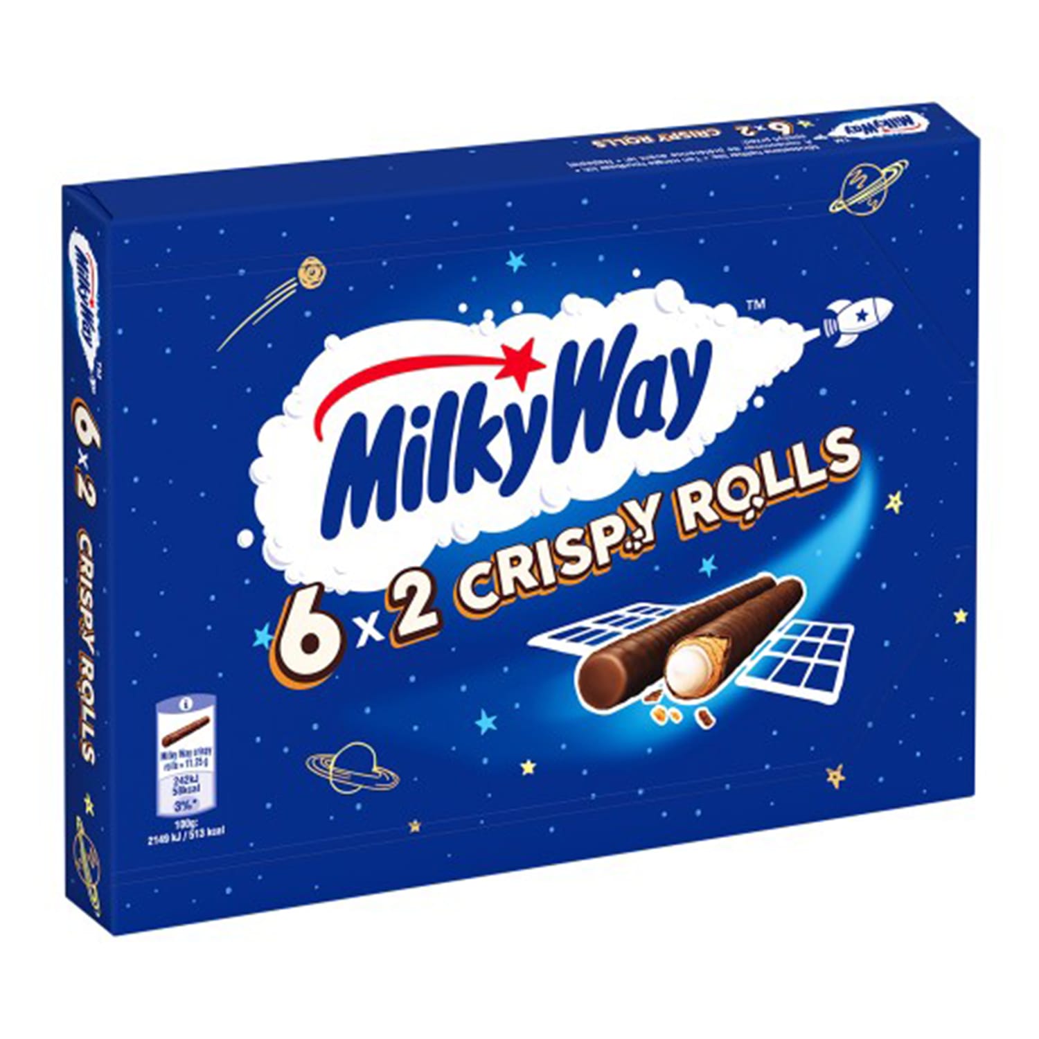 Milky Way Crispy Rolls 6 x 2 Rolls 135g | Home Bargains