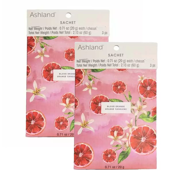 Blood Orange Scented Sachets 3 Pack x2 | Home Bargains