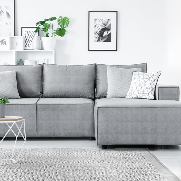 Home Collections Diamond Woven Rug - Grey | Home Bargains