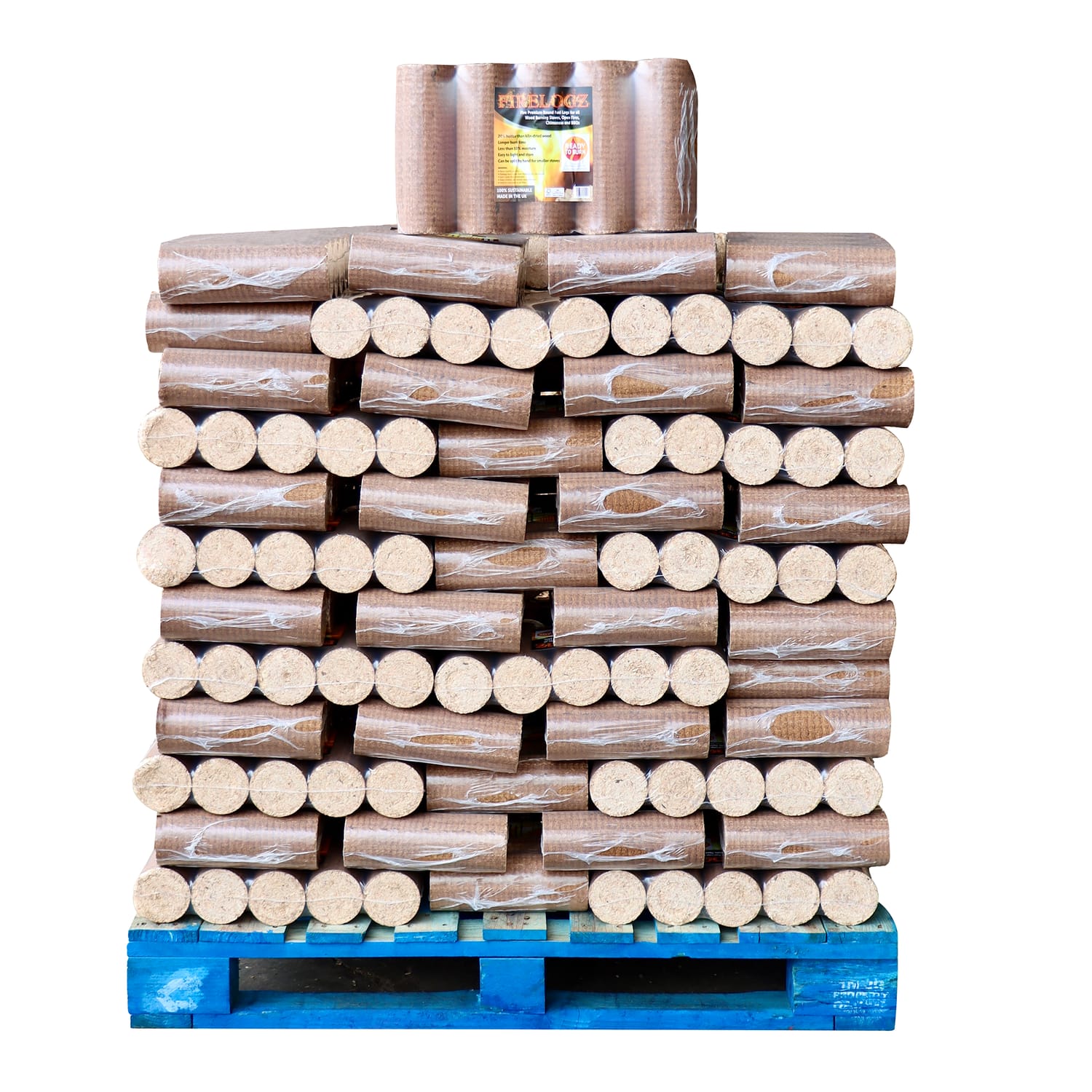 Firelogz 5 Premium Round Fuel Logs - Pallet of 108 Packs | Home Bargains