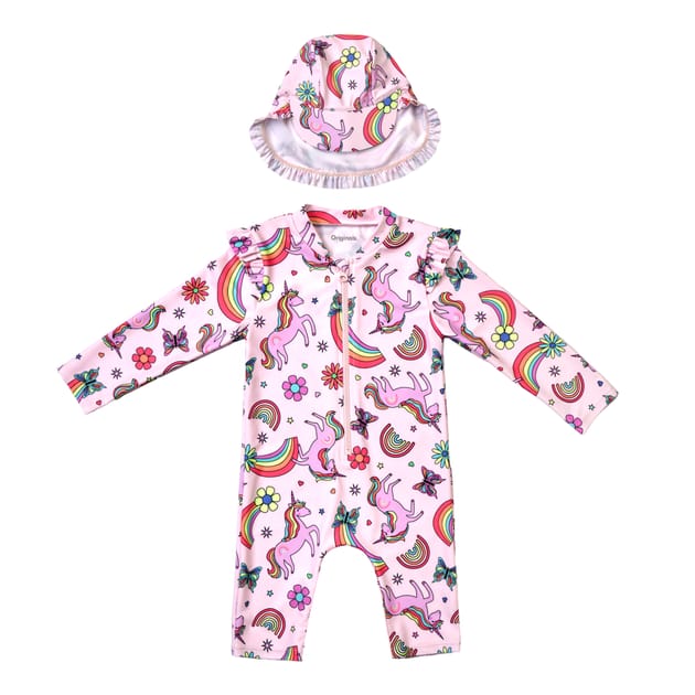 Originals UV Protection Unicorn Costume & Hat | Home Bargains