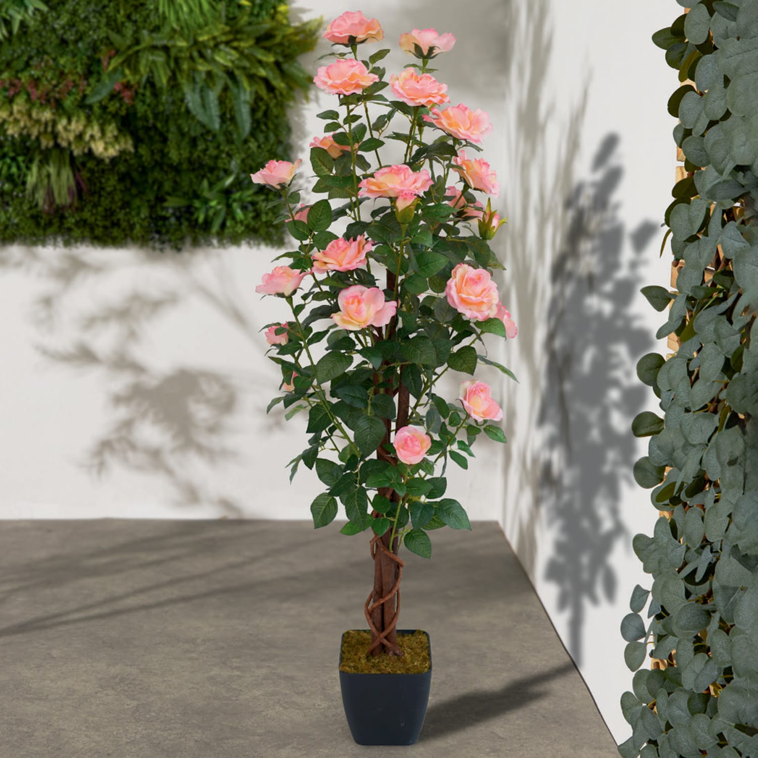Jardin Artificial Rose Tree 120cm | Home Bargains