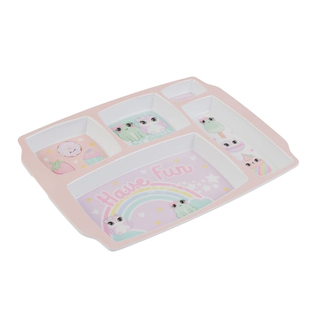 Scribble Pop Shop Kids 5 Section Meal tray - Have Fun | Home Bargains