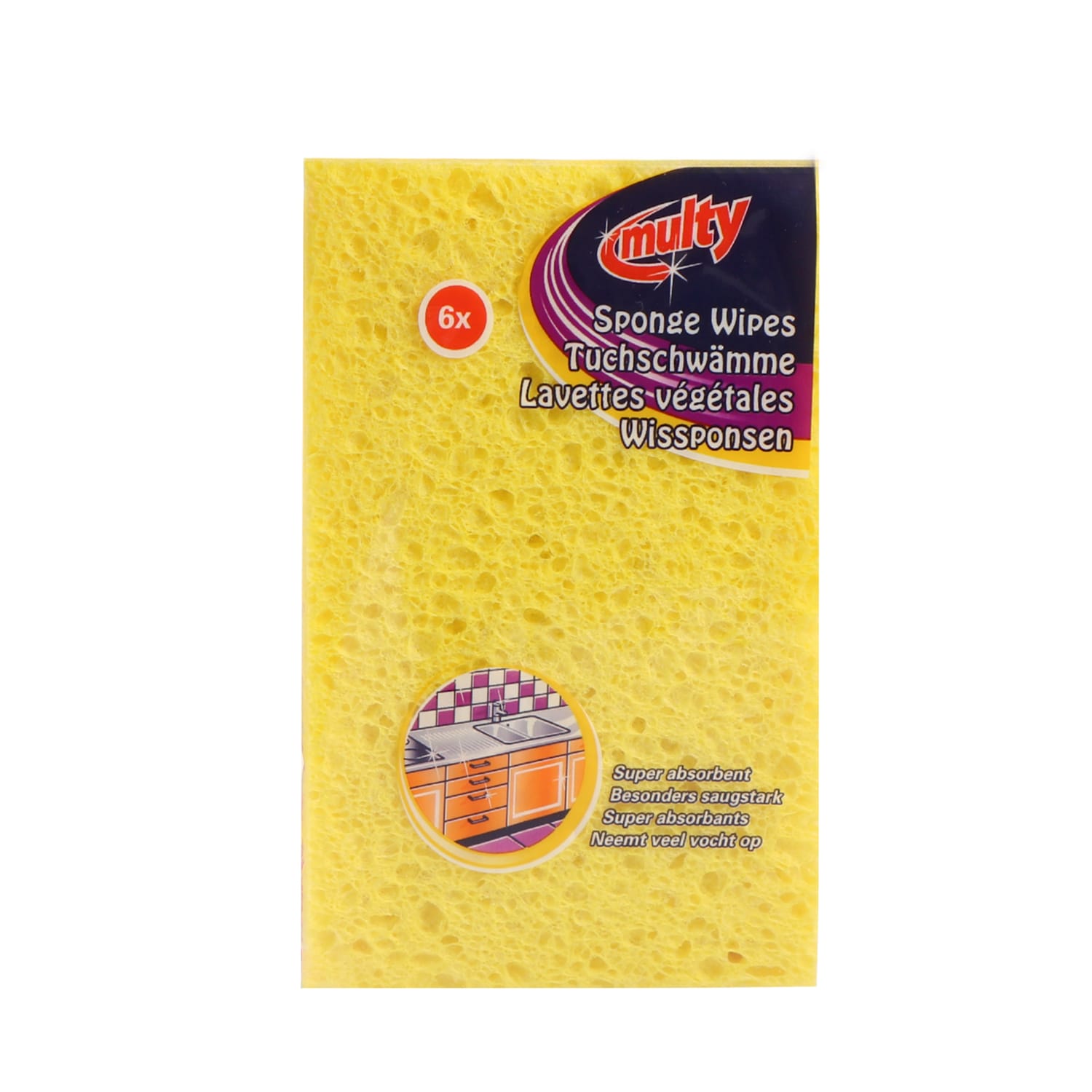 Multy Sponge Wipes 6 Pack | Home Bargains