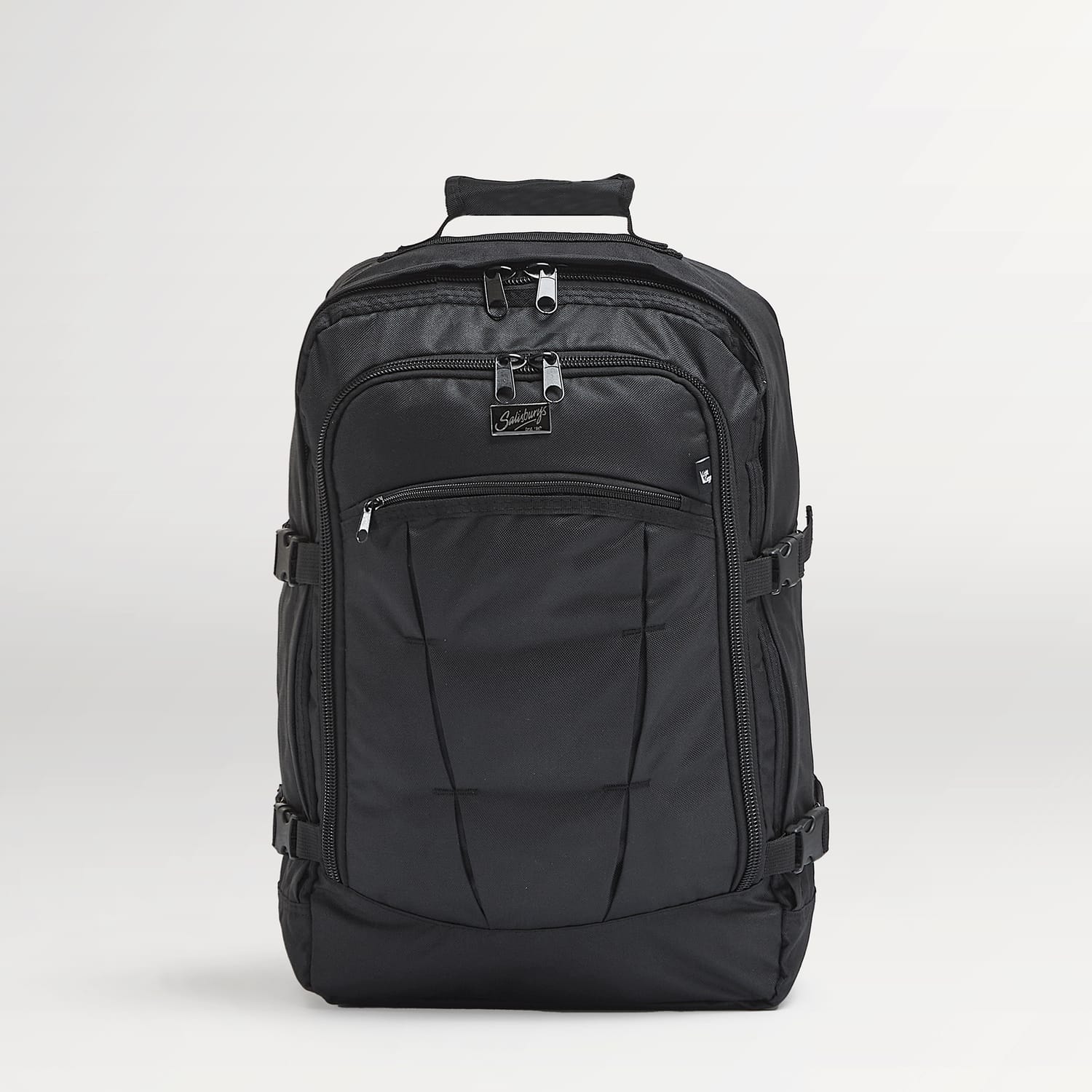 Salisburys Light Luggage Carry-On Cabin Backpack - Black | Home Bargains