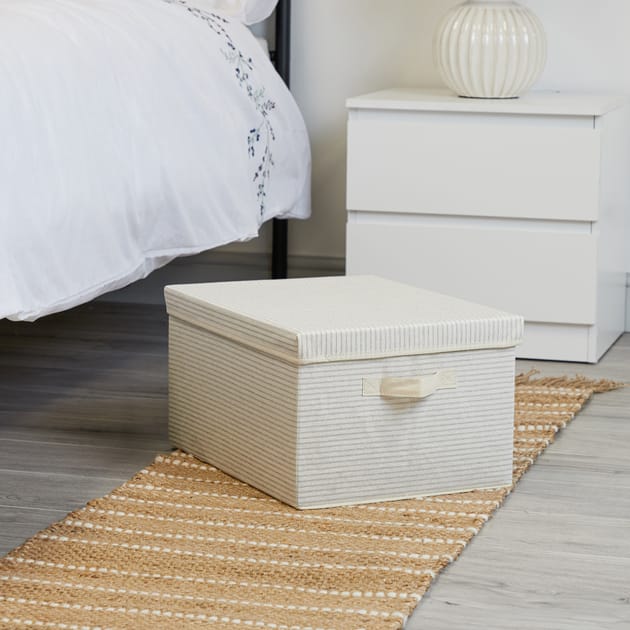 The Lifestyle Edit Foldable Woven Storage Box | Home Bargains