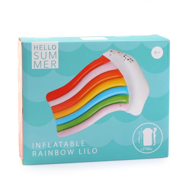 Inflatable Rainbow Float | Home Bargains