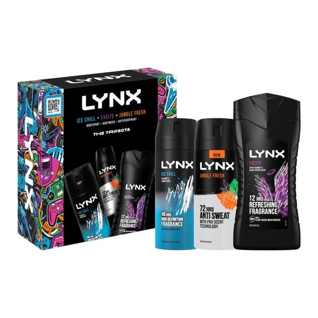 Lynx Trio Gift Set - Excite, Ice Chill & Jungle Fresh | Home Bargains
