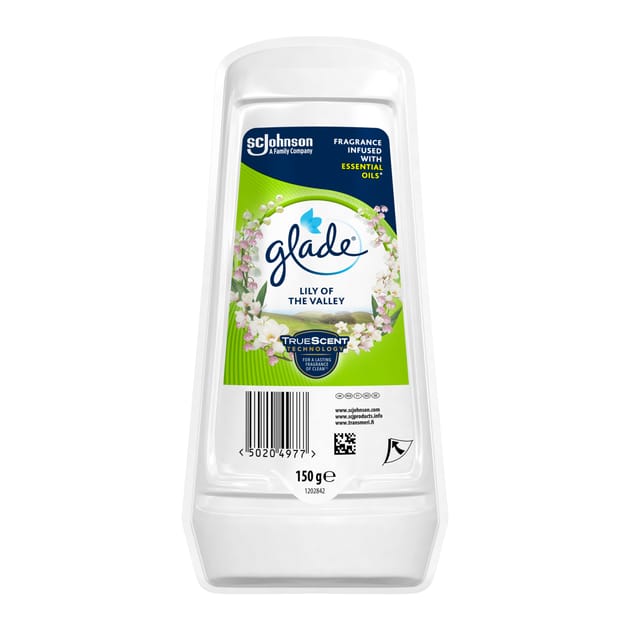 Glade Solid Gel Air Freshener Lily of the Valley 150g | Home Bargains