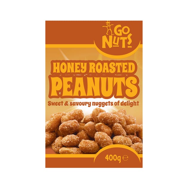 Go Nuts Honey Roasted Peanuts 400g | Home Bargains