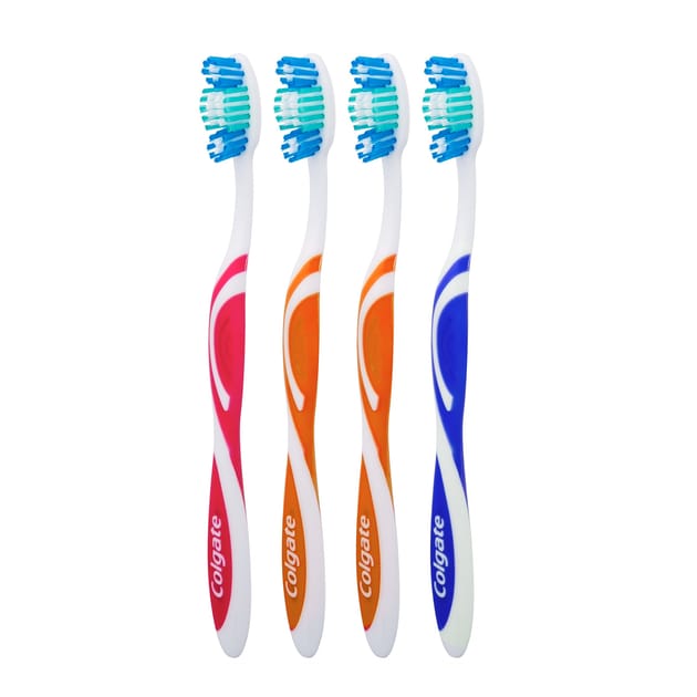 Colgate Triple Action Toothbrush 4 Pack | Home Bargains