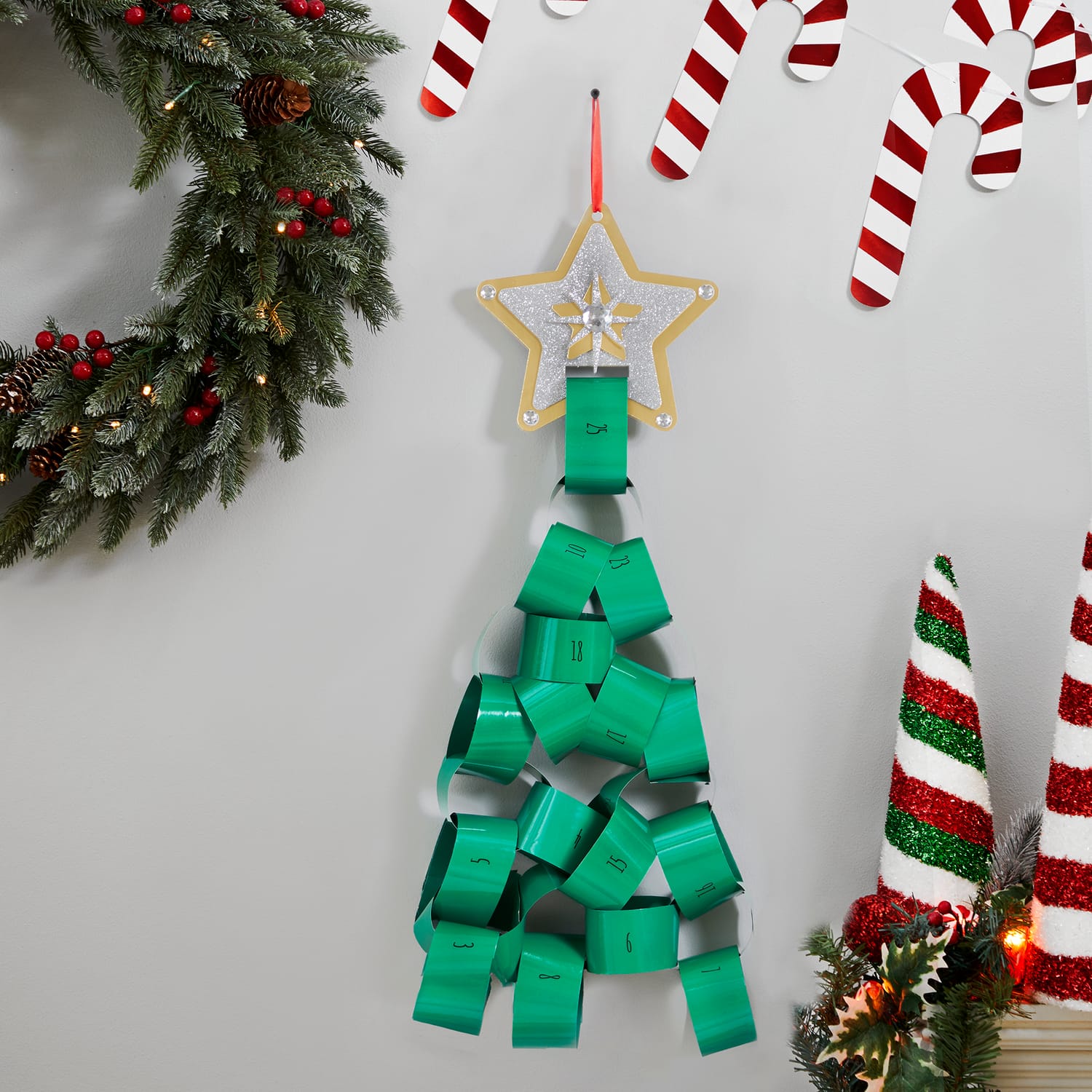 Sleigh Bells Make Your Own Paper Chain Countdown | Home Bargains