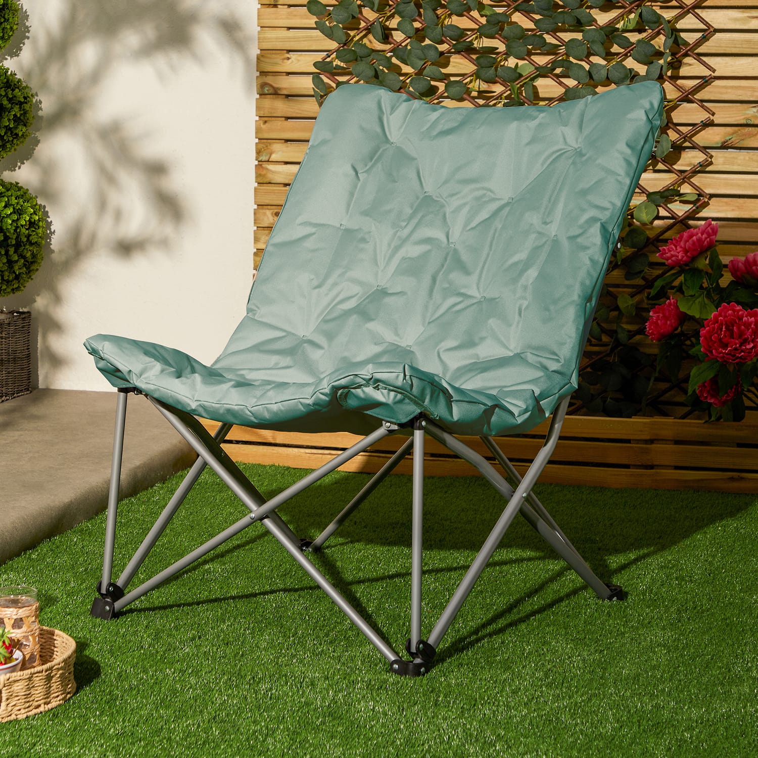 Hello Summer Folding Butterfly Chair | Home Bargains