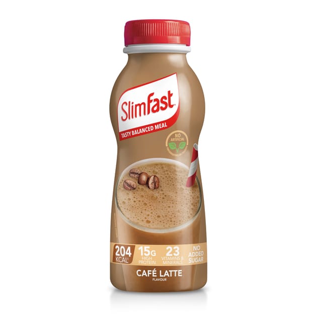 Slimfast High Protein Shake 325ml - Cafe Latte x6 | Home Bargains