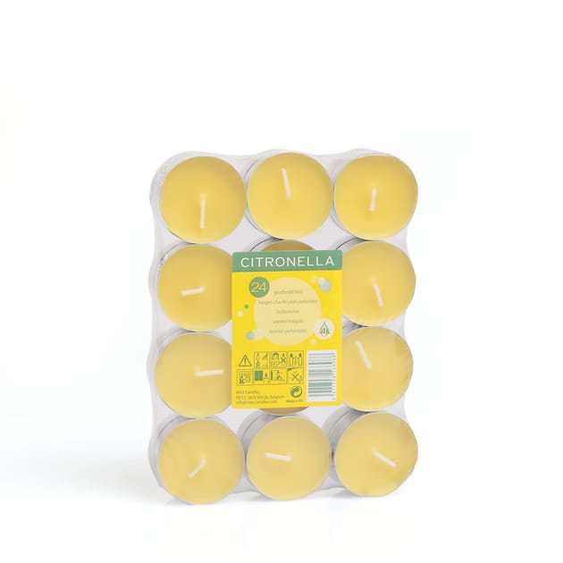 Citronella Tealights 24 Pack | Home Bargains