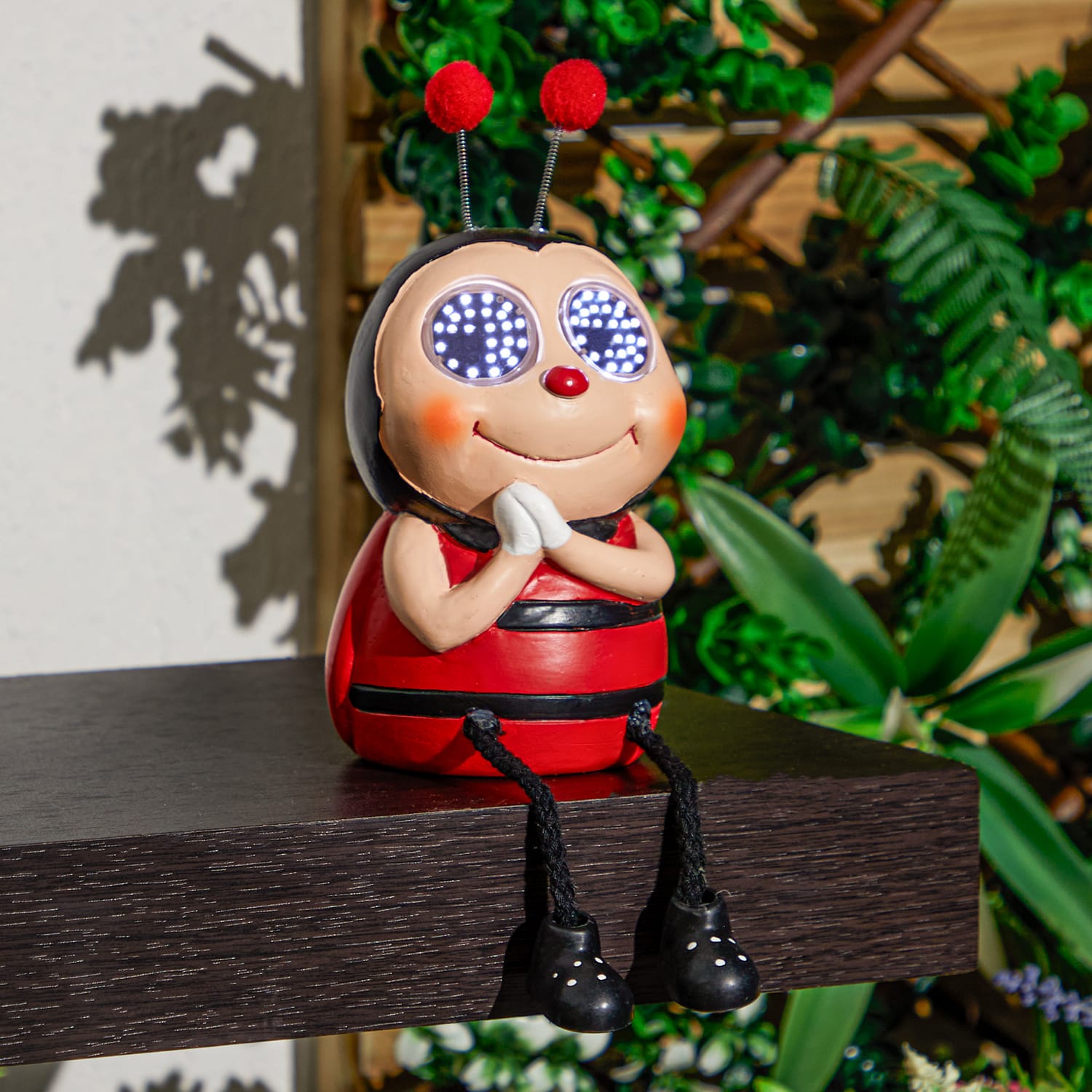 Firefly Solar Light Co Animated Eyes Solar Light - Ladybird | Home Bargains