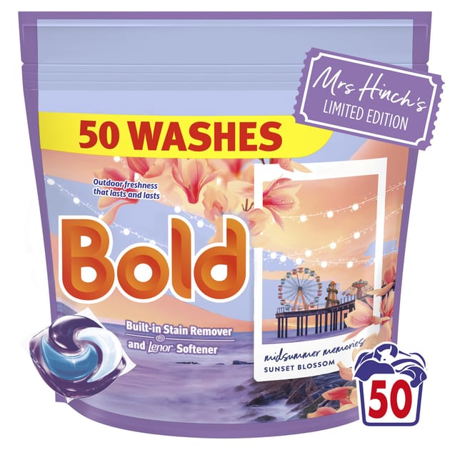 Bold Pods Mrs Hinch Sunset Blossom Midsummer Memories Washing Liquid ...