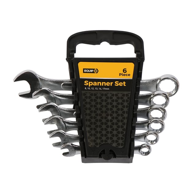 Equip Tools 6 Piece Spanner Set | Home Bargains