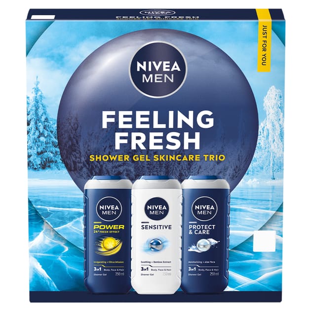 Nivea Men Feeling Fresh Trio Skincare Gift Set | Home Bargains