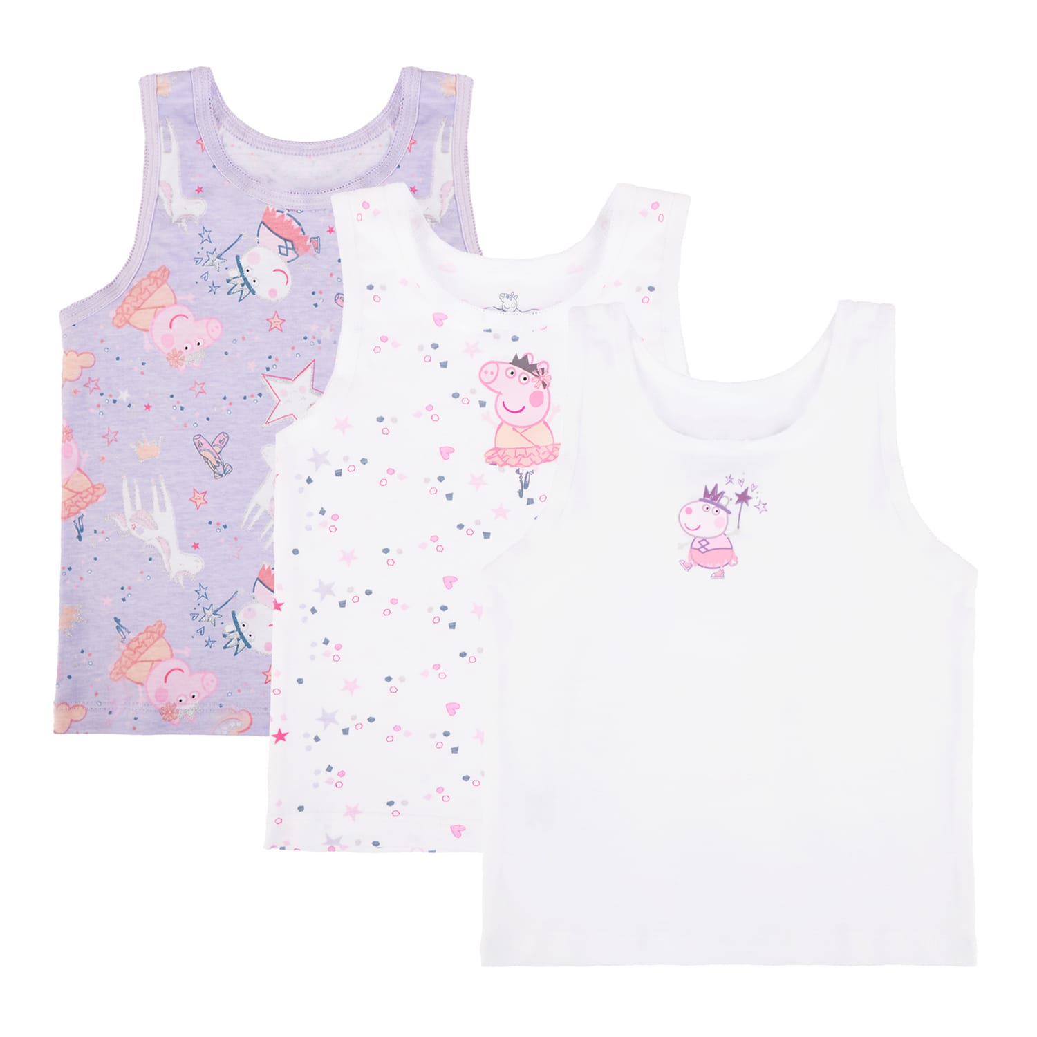 Peppa Pig Vests 3 Pack | Home Bargains