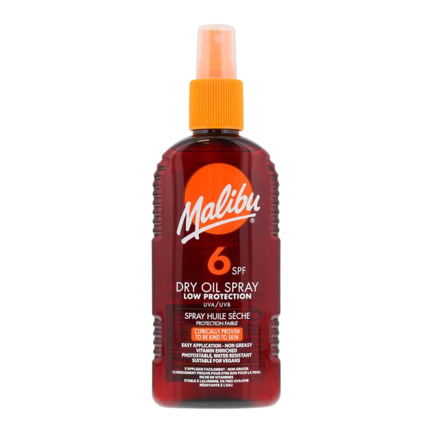 Malibu Dry Oil Spray SPF6 | Home Bargains