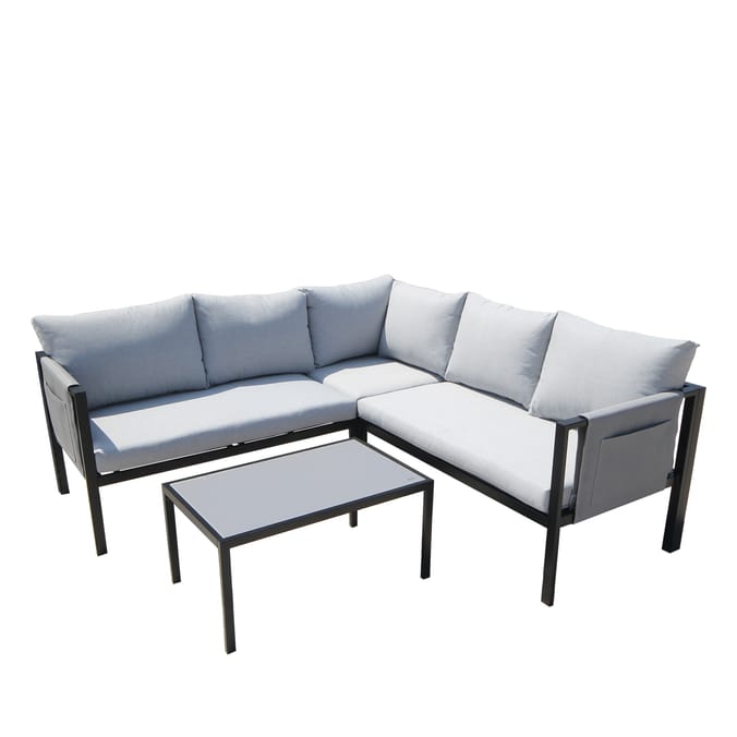 Rattan corner sofa home bargains store