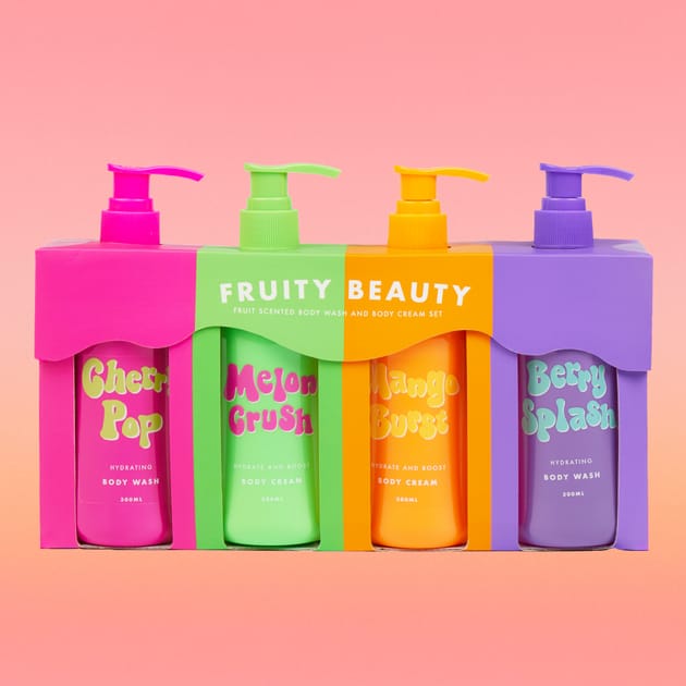 Fruity Beauty Body Wash & Cream Set | Home Bargains