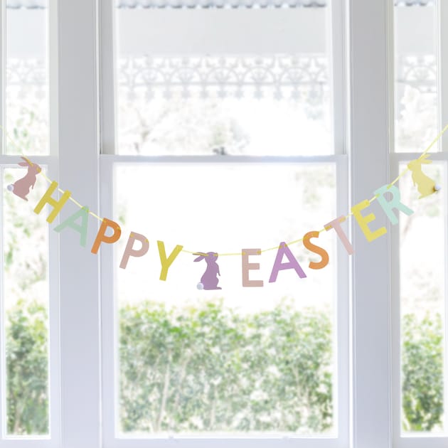 Happy Easter Bunting x2 | Home Bargains