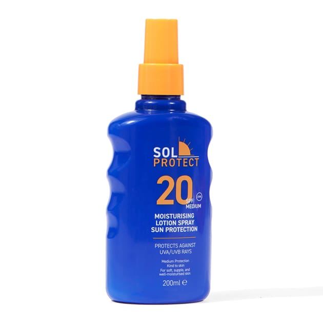 Sol Protect & Moisturising Lotion Spray Sun Protection 200ml - SPF20 ...