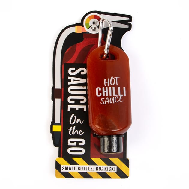 Sauce On The Go Hot Chilli Sauce Keychain 56g | Home Bargains