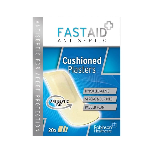 FastAid Cushioned Plasters 20 Pack | Home Bargains