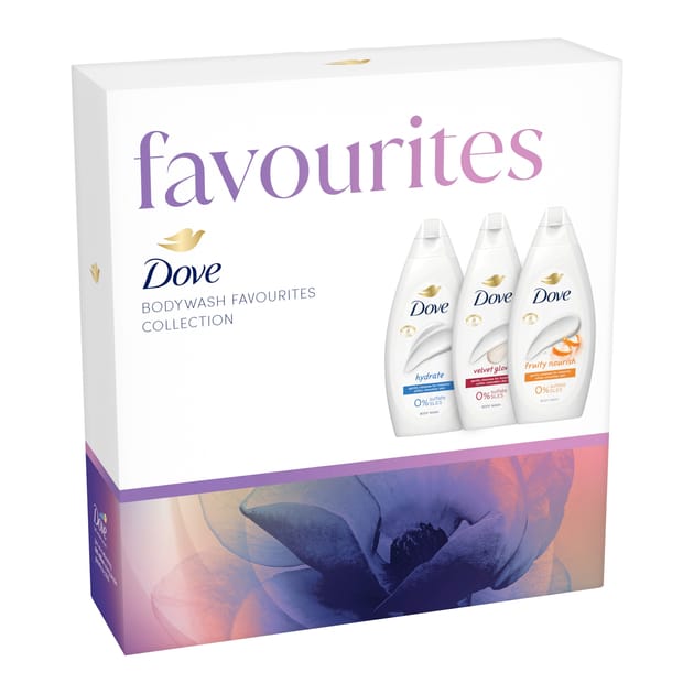 Dove Body Wash Trio Gift Set - Favourites | Home Bargains