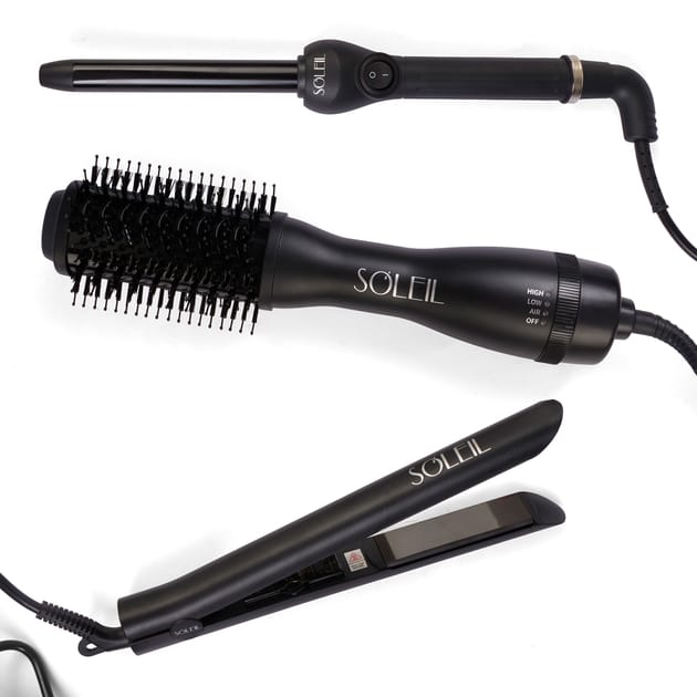 Soleil Endless Styling Set 3 Piece - Black | Home Bargains