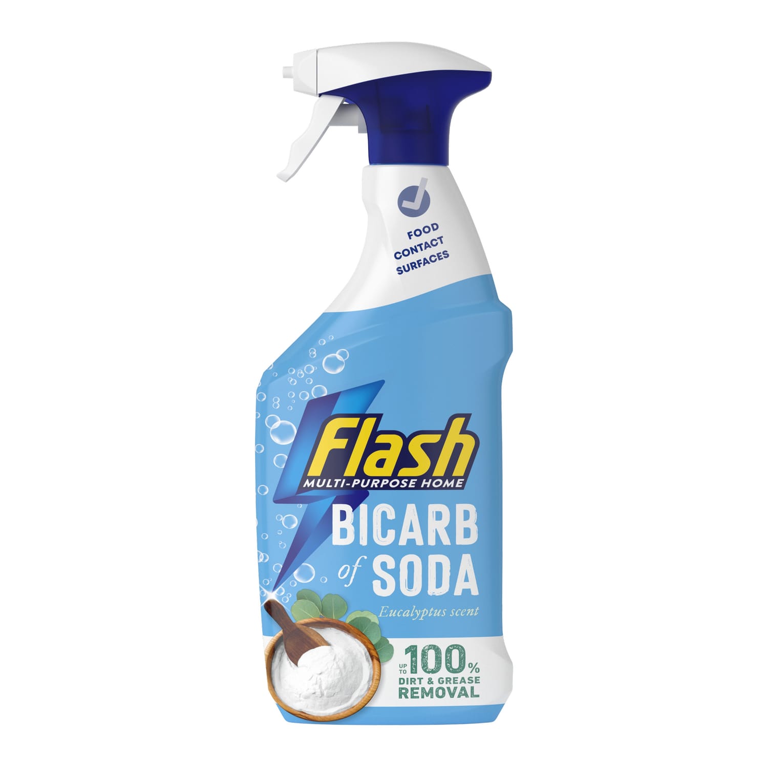 Flash Cleaning Spray 800ml - Bicarbonate Soda & Eucalyptus | Home Bargains