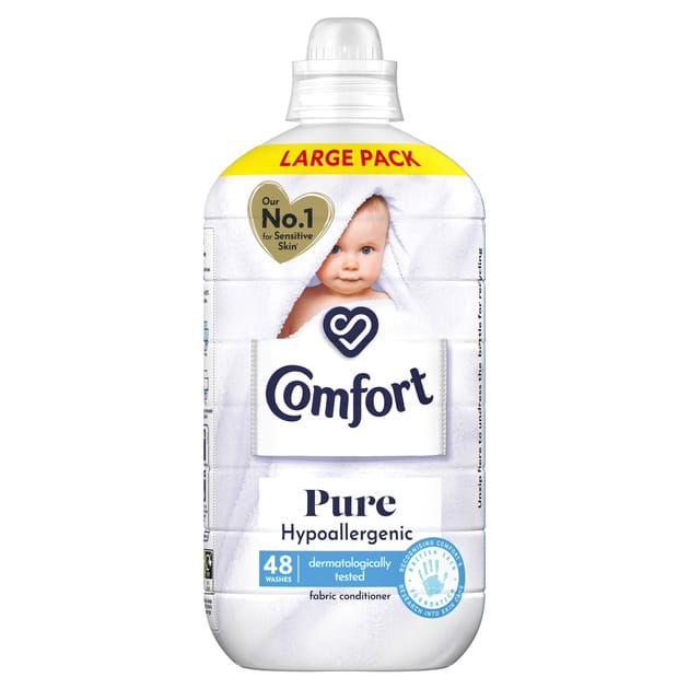 Comfort Sensitive Fabric Conditioner Pure 48 Washes | Home Bargains