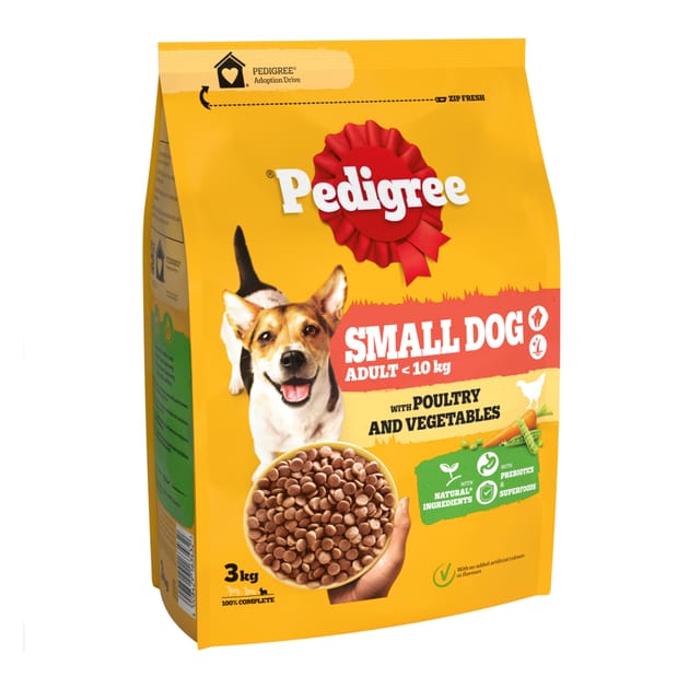 Pedigree Complete Adult Small Dog Dry 3kg - Poultry and Vegetables ...