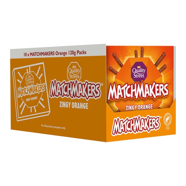 Quality Street Matchmakers 120g - Zingy Orange x10 | Home Bargains
