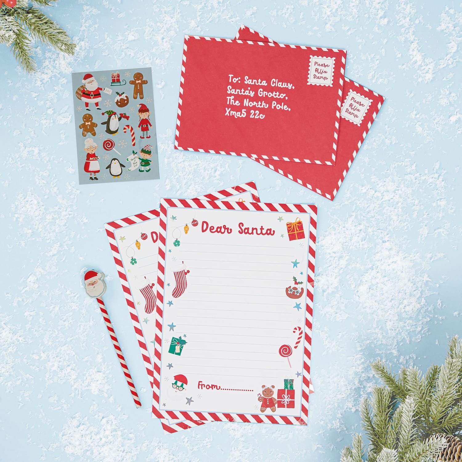 Sleigh Bells Letter To Santa Set | Home Bargains