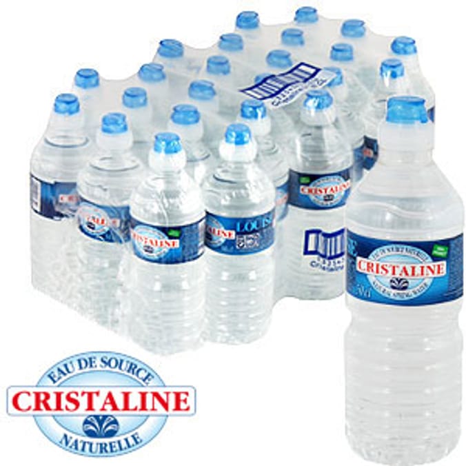 Cristaline Natural Spring Water (24 x 500ml Bottles) | Home Bargains