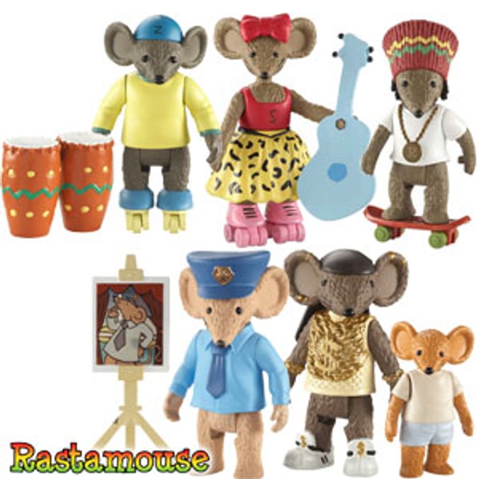 Rastamouse 3" Figure (Case of 6), rasta mouse figurines | Home Bargains