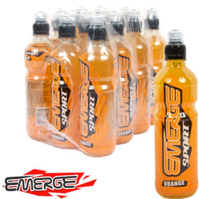 Emerge Sport: Orange (12 x 500ml Bottles) | Home Bargains