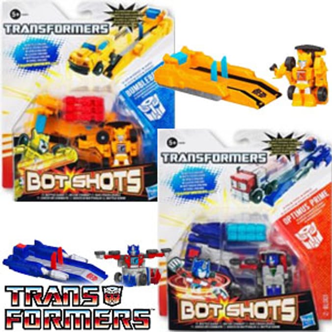 Transformers Bot Shots Battle Game (Set of 2) | Home Bargains