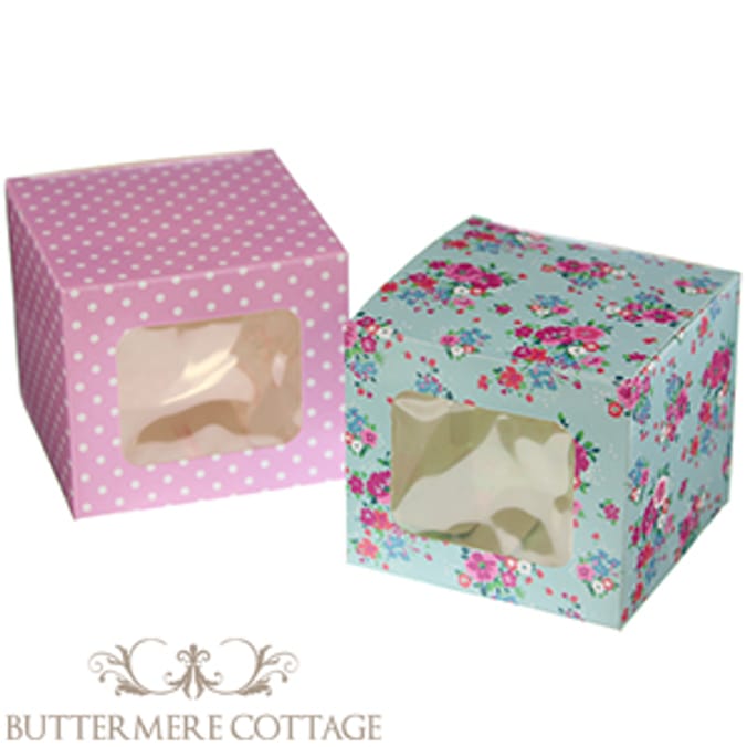 Buttermere Cupcake Boxes 144 x Single Boxes special occasion wedding favour cake baking Home Bargains