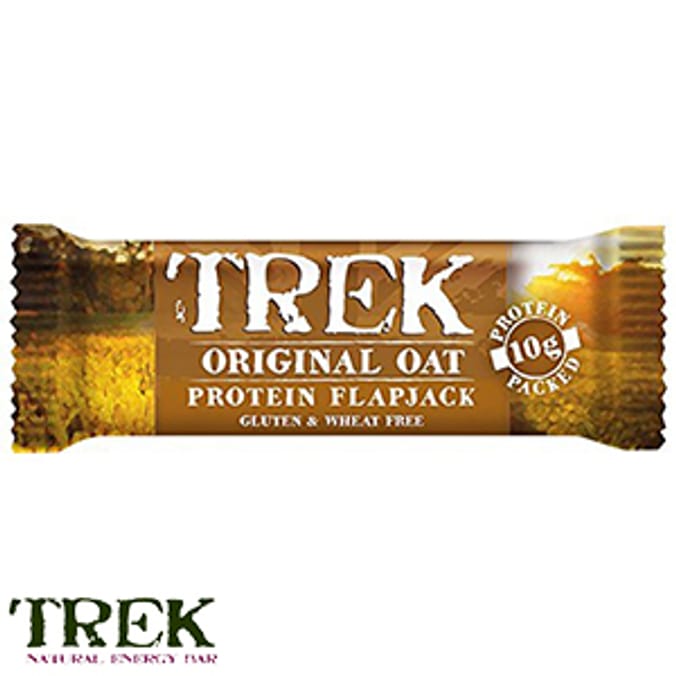 Trek Original Oat Protein Flapjack Case Of 16 Bars Vegan Health Cold