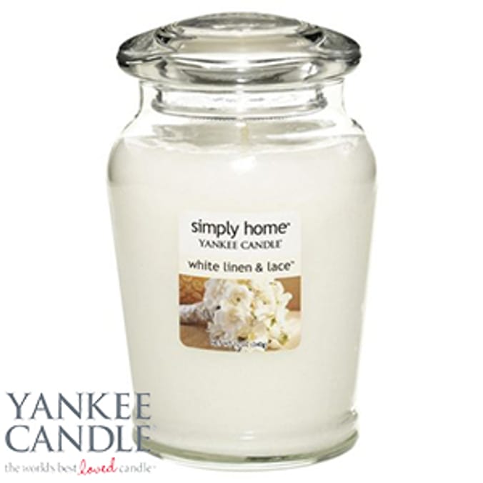 Yankee Candle Simply Home White Linen And Lace Home Bargains