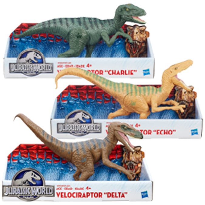 Jurassic World Velociraptor Charlie Echo New Amber Collection Photos